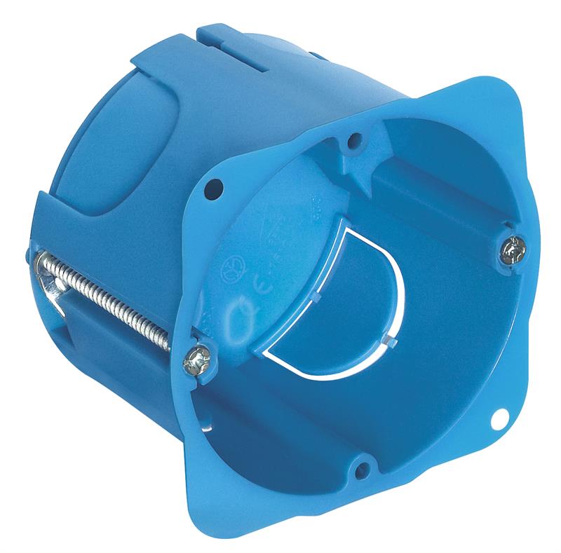 Vimar V71701 Mount Box: 1-2M Flush-Mnt, Round, W/S