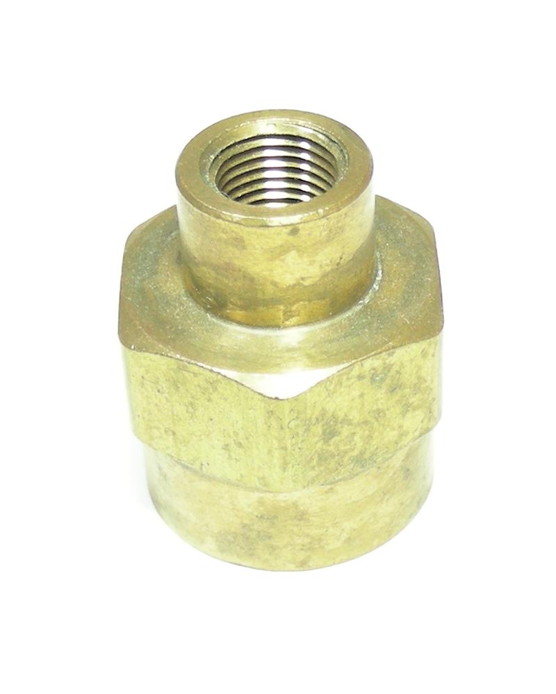 1/8" Female NPT x 1/2" Female NPT Brass Pipe Adapter Coupling