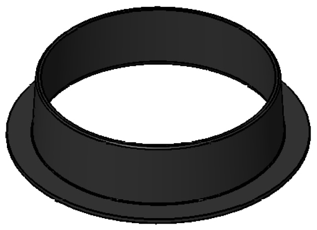 HR7 7" Round ABS Plastic Duct Hose Ring by MSI