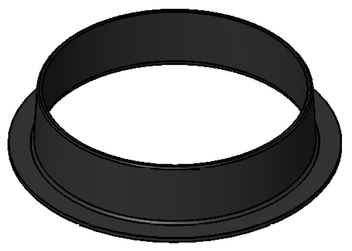 HR8 8" Round ABS Plastic Duct Hose Ring by MSI