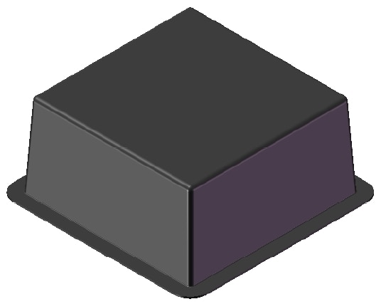 TB1010 Blank 10" x 10" ABS Plastic Transition Box by MSI