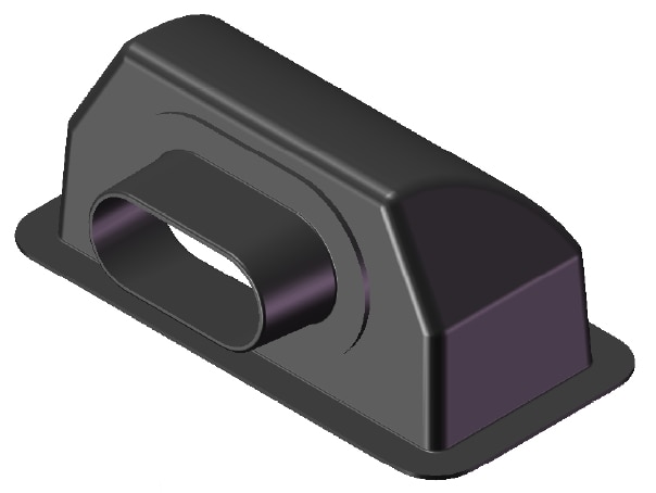 TB104-4S 10" x 4" ABS Plastic Transition Box with 4" Ring Side by MSI