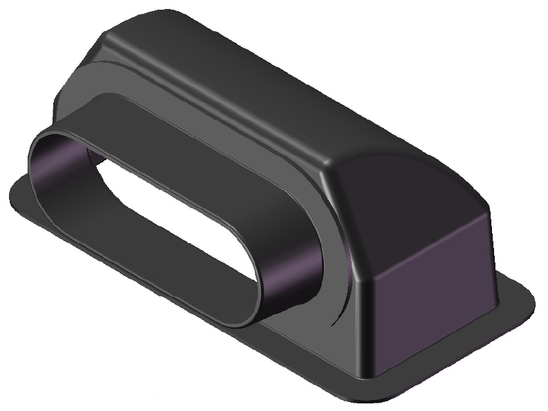 TB106-6S 10" x 6" ABS Plastic Transition Box with 6" Ring Side by MSI