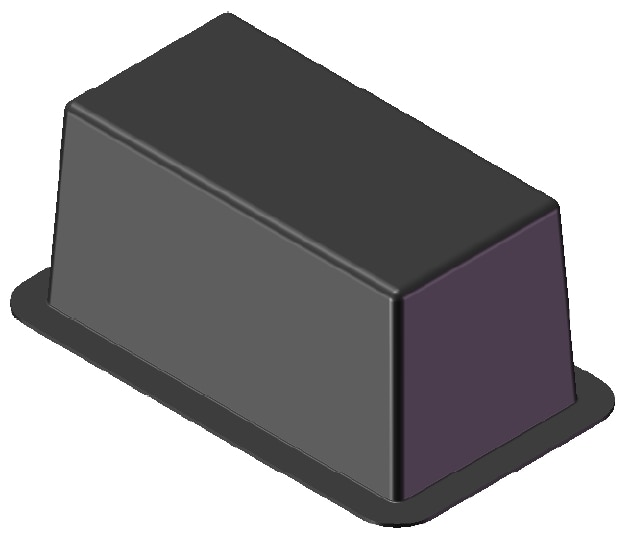 TB105 Blank 10" x 5" ABS Plastic Transition Box by MSI