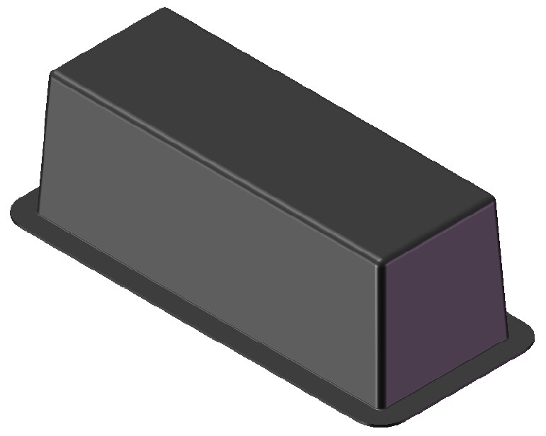 TB145 Blank 14" x 5" ABS Plastic Transition Box by MSI