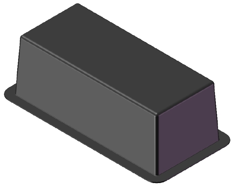 TB146 Blank 14" x 6" ABS Plastic Transition Box by MSI