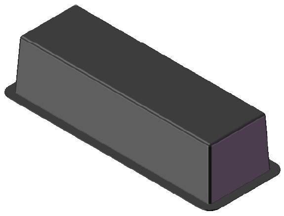 TB206 Blank 20" x 6" ABS Plastic Transition Box by MSI