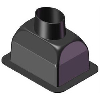 TB64-3B 6" x 4" ABS Plastic Transition Box with 3" Ring Back by MSI