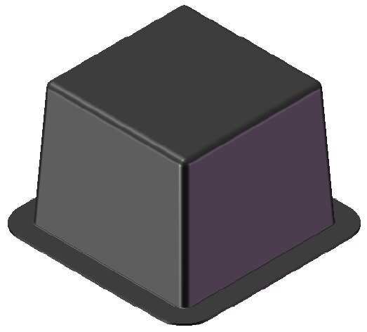 TB66 Blank 6" x 6" ABS Plastic Transition Box by MSI