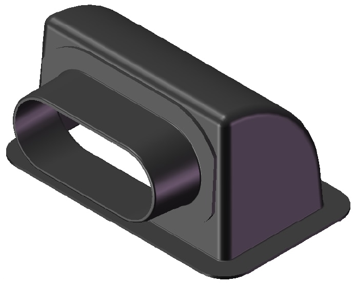 TB84-5S 8" x 4" ABS Plastic Transition Box with 5" Ring Side by MSI