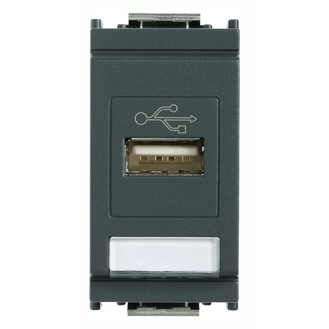 Vimar 16368 Idea USB Connector, Multimedia, Grey