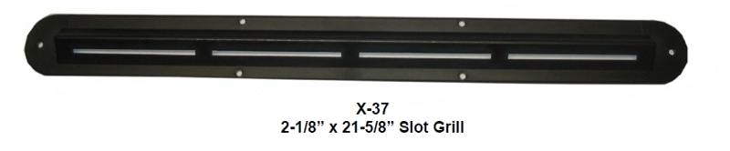 X-37 Low temp. black defrost grille for use with 30-764 defrost boot