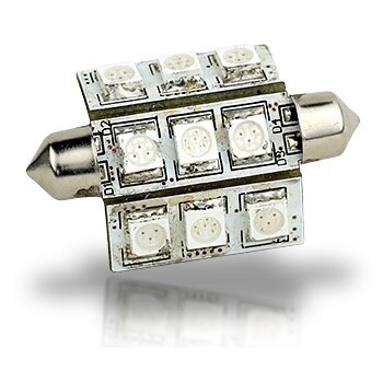 LLB-189R-21-0Z Festoon, 42MM, Red, Enc. by LunaSea