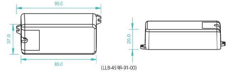 LLB-45RT-01-00 Single Zone Button by LunaSea